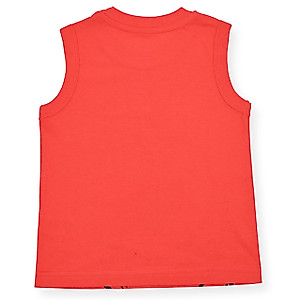 Sesame Street Elmo and Friends Boys 2 Pack Tank Top for Infant and Toddler Kids Red