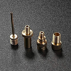 ZKSM 15Pcs Bicycle Value Adapter Copper Bike Pump Adapter with Lightweight and Portable DV AV SV Valve Converter for Compressor Bicycle Tire Inflator Pump Air Ball