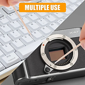 Ekysso 600 Counts 4 Inch Microblading Cotton Swabs, Microblading Supplies, Cotton Tipped Applicators with Wooden Stick, Pointed Cotton Swabs, Pointy Cotton Buds, Precision Cotton Sticks for Makeup