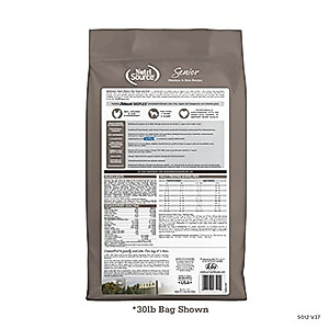 NutriSource Senior Dog Food, Made with Chicken and Rice, with Wholesome Grains, 30LB, Dry Dog Food