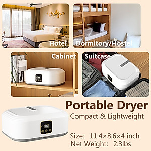Generic Portable Clothes Dryer，Conveniently Stored Mini Portable Dryer, Compact Dryer Machine with Timer function, Portable Dryer for Apartments, Dorms, Travel and RV, G-1035