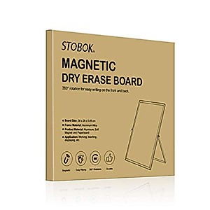 STOBOK Magnetic Whiteboard with Stand,Dry Erase Board for Home Office School