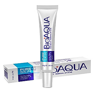 BIOAQUA Acne Scar Natural Blemish Gel Acne Pimple Acne Spot Removal Cream, Oil Control Shrink Pores Face Care Cream