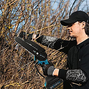 Zikopomi Hand Saw Pruning Tree Branches Electric Pruning with Rechargeable Battery & Chain, Yard Work Power Tool Gift, Can Replace Electric Pruning Shears to Trim Branches (2 Batteries&2 Chains)