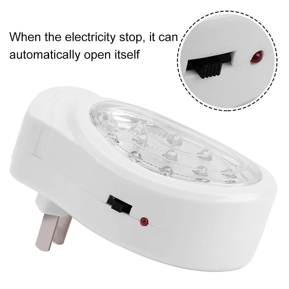 2W AC110-240V Home Emergency Lamp, 13 LED Rechargeable Home Emergency Light Automatic Power Failure Outage Lamp