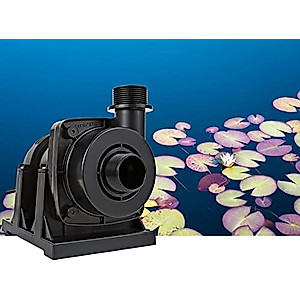 Little Giant FP1 115-Volt, 1000 GPH Wet Rotor Submersible or Inline Pond/Fountain Pump with 26-Ft. Cord, Black, 566132
