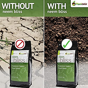Neem Bliss - Premium Neem Seed Meal - All Natural Fertilizer for Organic Gardening and Soil Amendment - Protect Your Garden with Neem Cake Meal! (10 lbs)