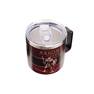 FROOBLEQUIRK The Armor of God Christian Tumbler for Men, 14Oz Religious Cup – Pastor Appreciation, Gospel of Peace Gift, Christmas & Birthday Gift for Men Women