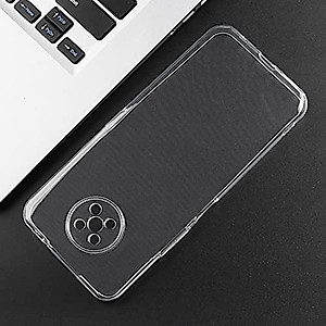 Ytaland for Nokia G50 5G Case, with 2 x Tempered Glass Screen Protector. Crystal Clear Silicone Shockproof TPU Bumper Protective Phone Case Cover