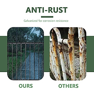 Guardian Black Steel Fence Panel Style Easy Installation Fence Kit, Outdoor Fencing for Yard, Garden (7-3/4 ft. x 2-2/3 ft., Black)