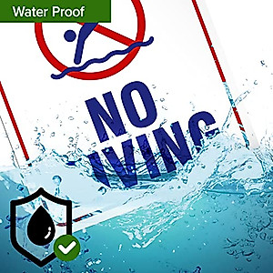 Attention No Diving Sign, 10" x 14" 0.40 Aluminum, Fade Resistance, Indoor/Outdoor Use, USA MADE By My Sign Center