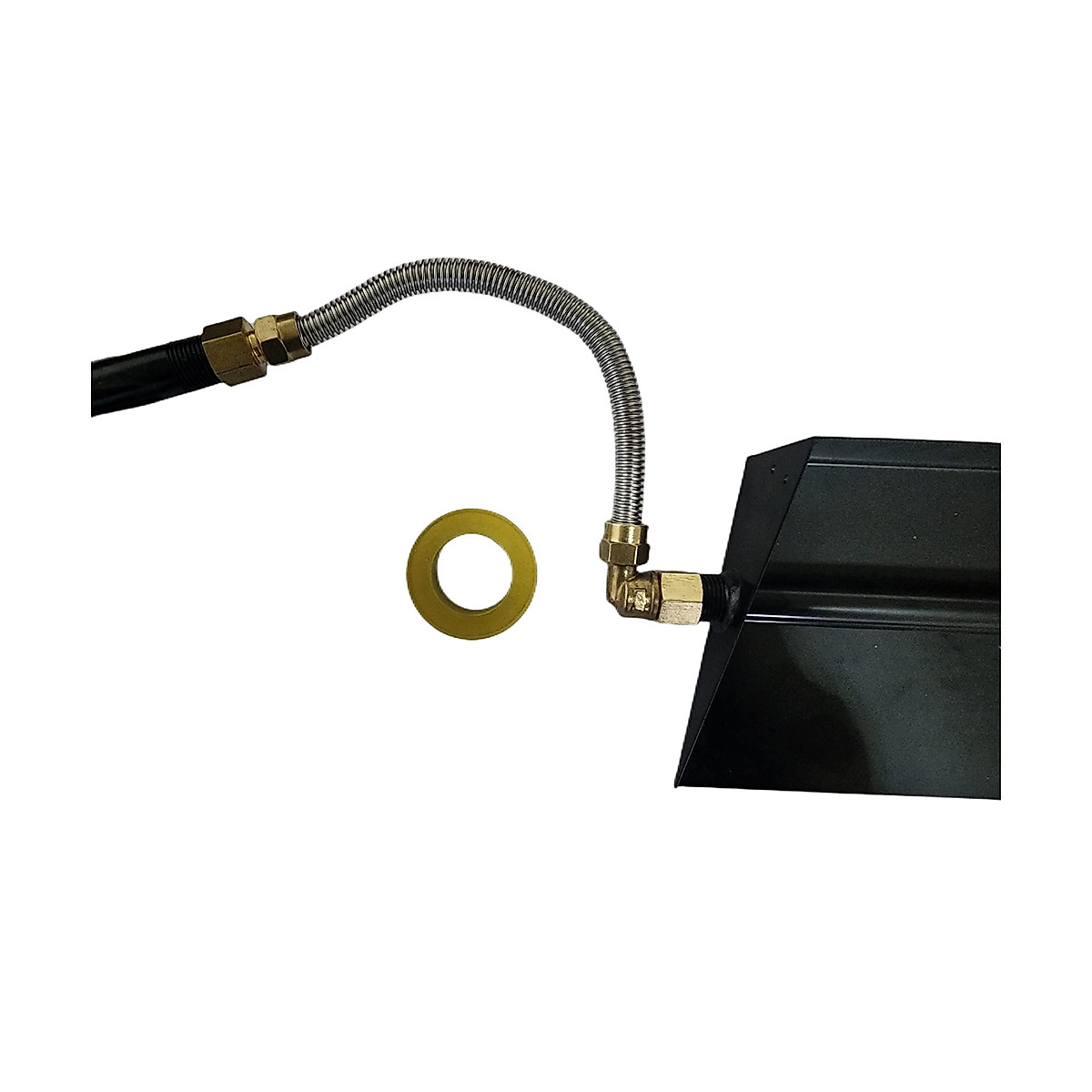 Americangaslos 18"-24" Burner Pan for Gas Fireplace Gas Fireplace Burner Gas fire pits Gas Logs Propane Burner (18 Inch Two Pipe)