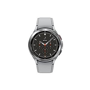 SAMSUNG Galaxy Watch 4 Classic 46mm Smartwatch with ECG Monitor Tracker for Health, Fitness, Running, Sleep Cycles, GPS Fall Detection, Bluetooth, US Version, Silver
