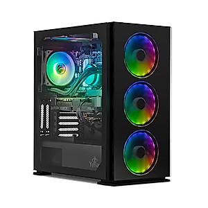 YEYIAN Yari II PC Gaming Tower Computers, Intel Core i7-12700F 4.6GHz(> i5 13400F), ASUS Nvidia RTX 4060, 512GB SSD 2TB HHD, 16GB DDR4 3200MHz, 650W Gold PSU, ARGB Fans, AC WiFi & Win 11 Home