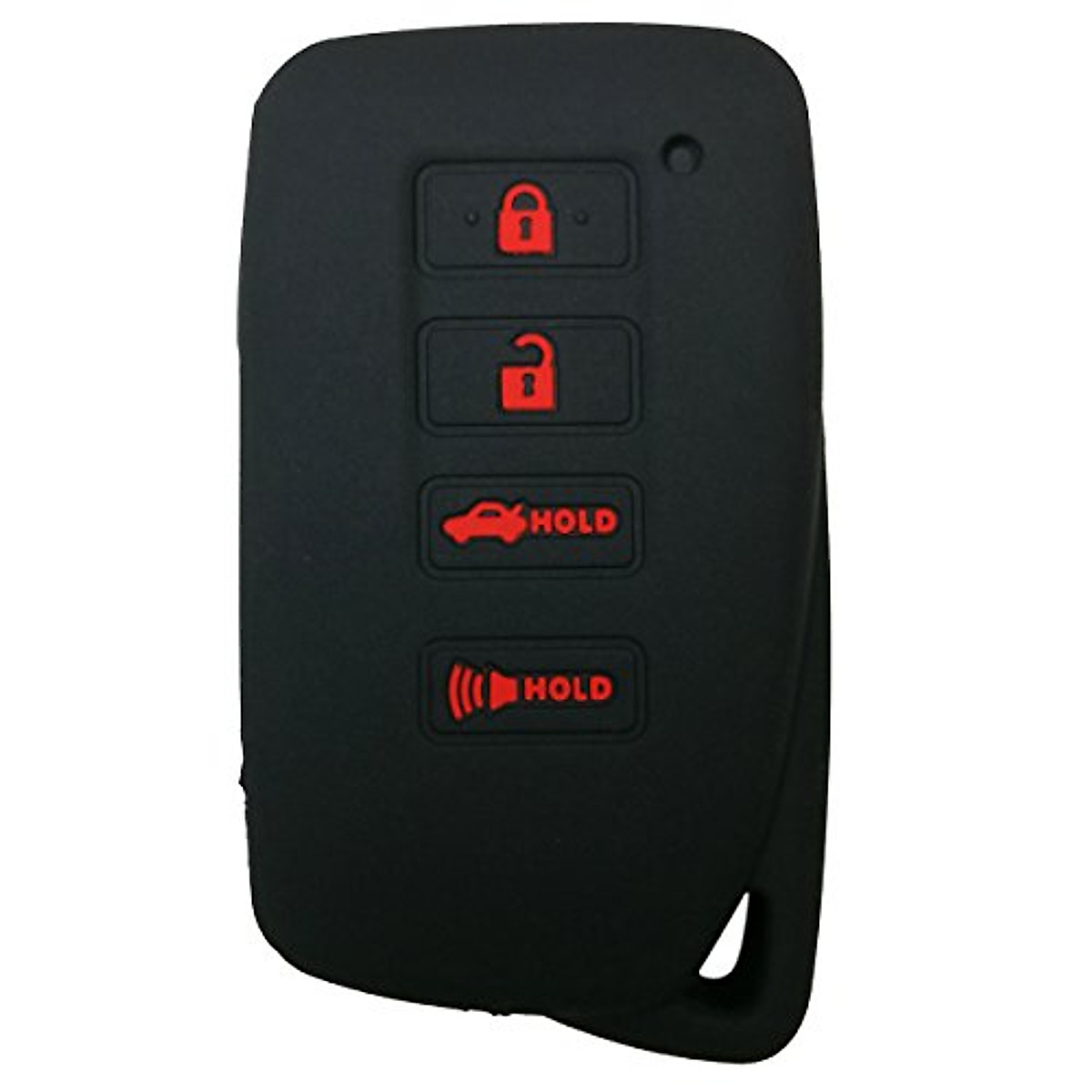 Coolbestda Rubber Smart 4buttons Key Fob Full Cover Remote Case Keyless Protector Jacket for Lexus 2018 NX300h 2018-2013 ES350 GS350 2016-2013 GS300h GS450h Black