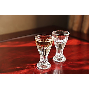 BothEarn Mini Shot Glass Set of 2-14 ml Cute Egg Cup with Stem - Gift Box for Tequila Vodka Soju Whiskey Maotai