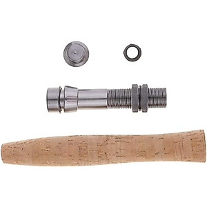 SGerste Cork Fly Fishing Rod Handle Grip with Reel Seat for Rod Building or Repair (Model 1)