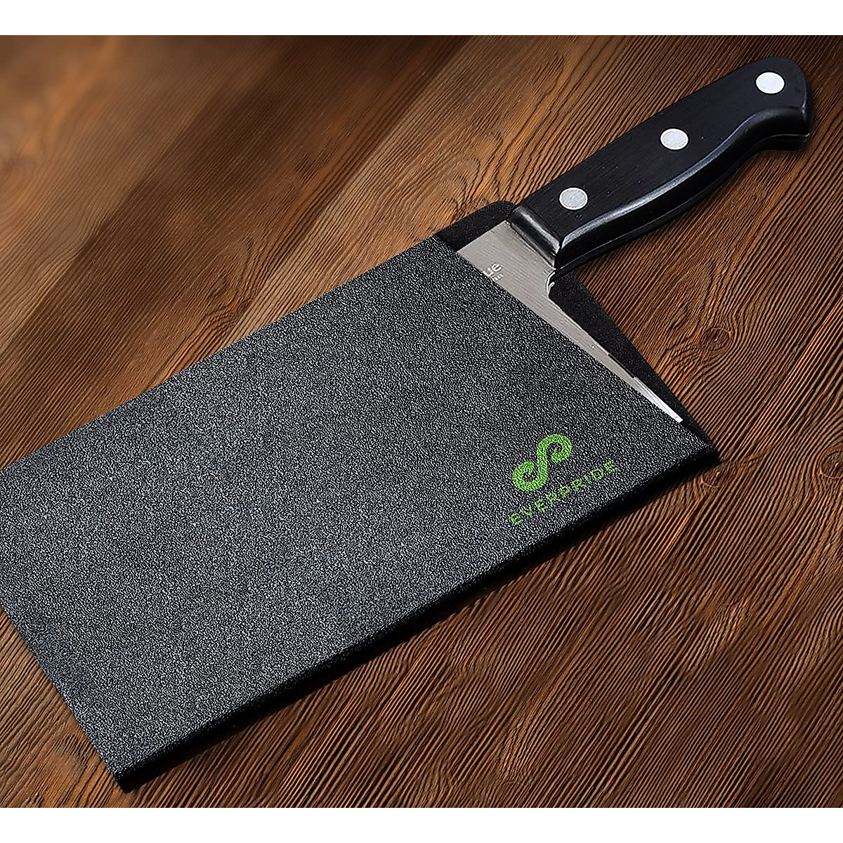 EVERPRIDE Butcher Chef Knife Edge Guard - Wide Knives Blade Edge Protectors - Meat Cleaver Knife Sheath - BPA-Free Chef Knife Cover Fits Blades Up To 8” x 4” – Knives Not Included