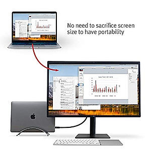 Twelve South BookArc for MacBook | Space-Saving Vertical Stand to Organize Work & Home Office for Apple MacBooks, *Now Compatible with M1 MacBooks* (Silver)