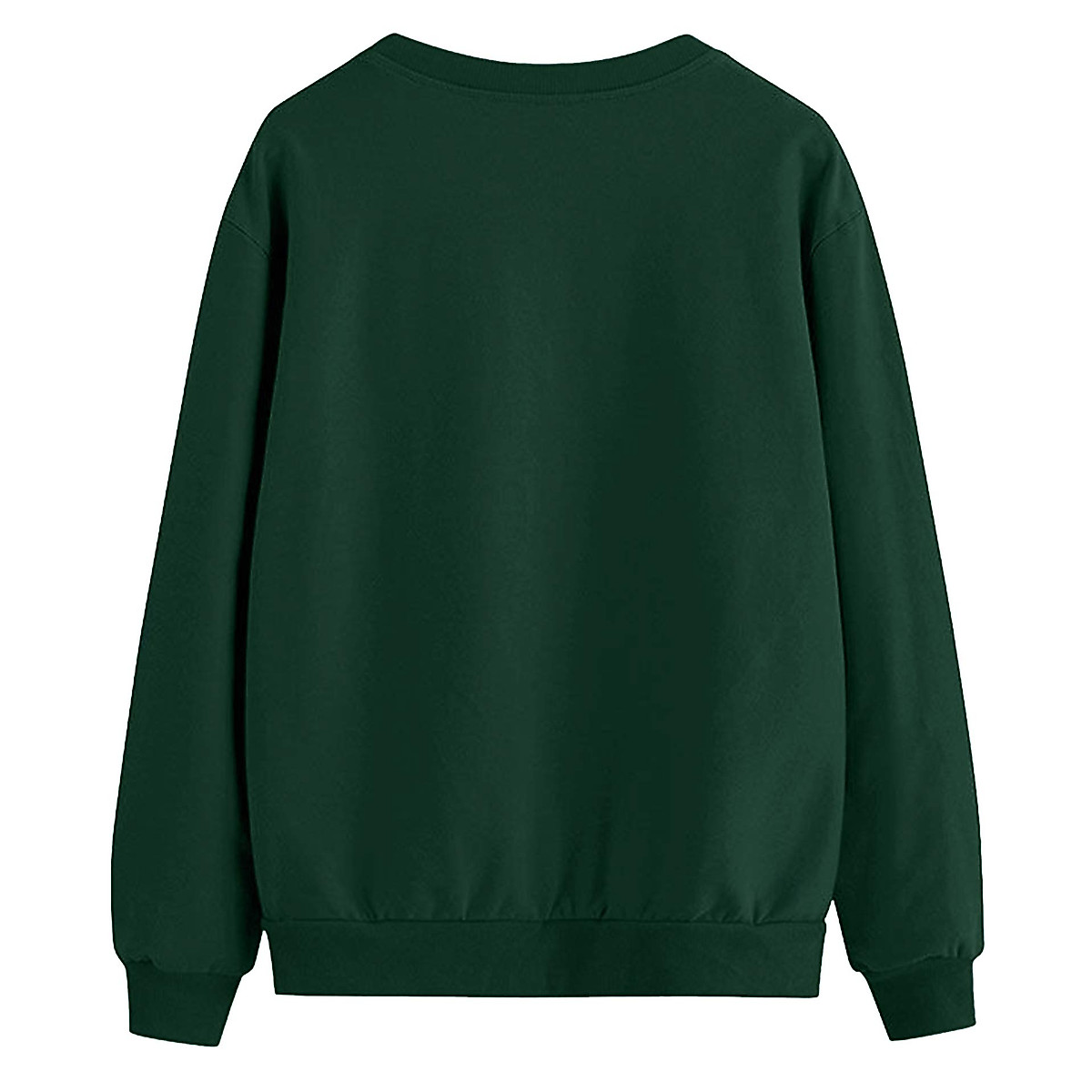 LHBNK Merry Christmas Sweatshirts HoHoHo Christmas Shirt Women Funny Santa Print Graphic Tee Casual Long Sleeve Blouse Tops (Green, Medium)