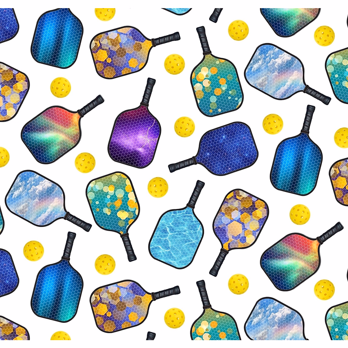 Elizabeth's Studio Sports 683 White Pickleball