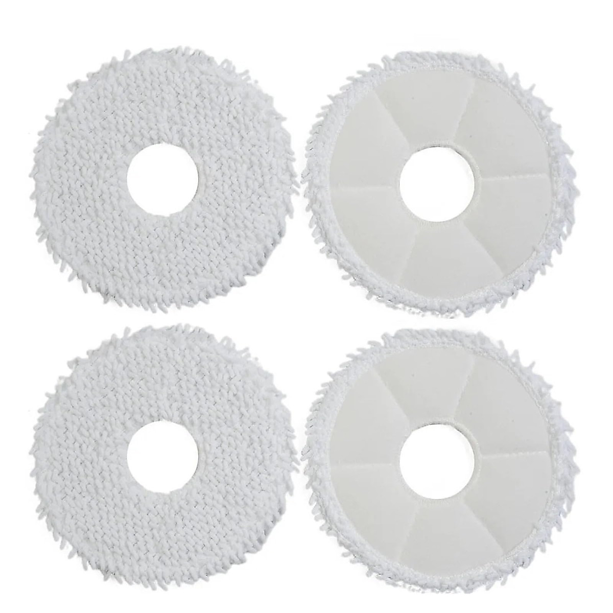 DispRA 4Pcs Vacuum Cleaner Mopping Pad Compatible with Xiaomi Mijia Omni 1s X10 + S10 + Vacuum Cleaner Mop Cloths Parts Accessories