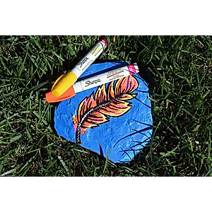 Sharpie Oil-Based Paint Marker, Medium Point, Metallic Silver Ink, Pack of 3