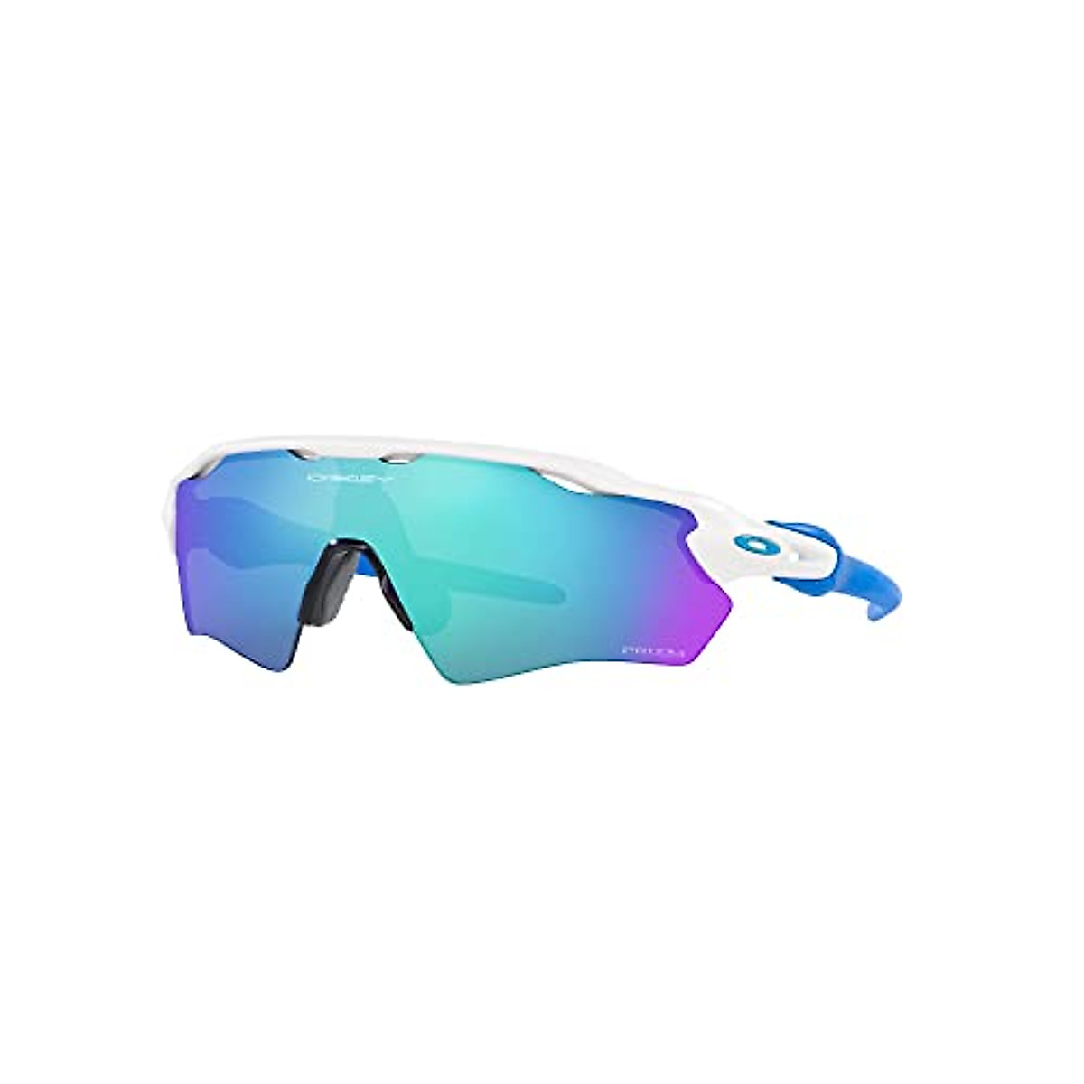 Oakley Youth OJ9001 Radar EV XS Path Rectangular Sunglasses, Matte White/Prizm Sapphire, 58 mm
