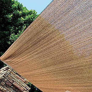 Fence4ever 6ft x 50ft Brown Sunscreen Cuttable Shade Fabric Roll 95% UV Block