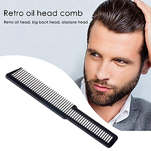 6 Pieces Hair Cutting Comb for Women, Professional Barber Combs Set All Purpose Clipper Comb Hairstylist Hair Comb for Men Stylists Home Salon (Black, White and Red)