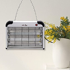 Lulu Home Electric Bug Zapper, Aluminium Indoor Insect Killer for Mosquito, Bug, Fly with Powerful 2800V Grid 20W Bulbs