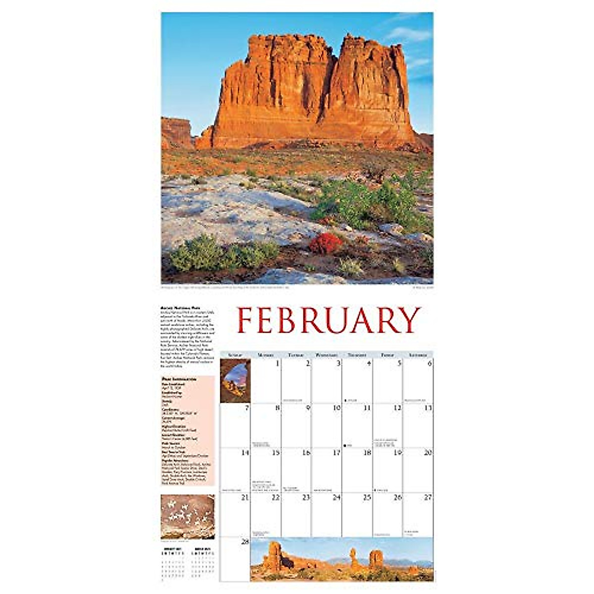 National Parks of the West 2021 Wall Calendar