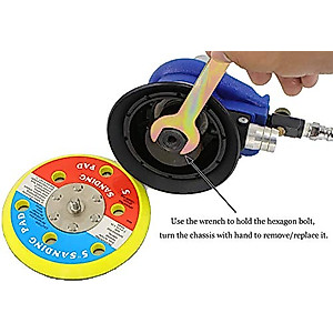 Sutekus 5" Random Orbital Sander Air sander Dual Action Pneumatic Sander Polisher Palm Sander Air Tools