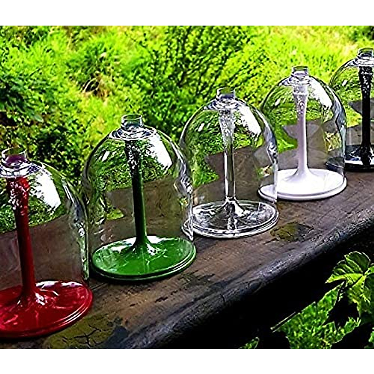 BOSO Portable Collapsible Wine Glass-Unbreakable, Shatterproof Clear Plastic Wine Glass-BPA FREE, Dishwasher Safe, Detachable Stem Wine Cup-Perfect Camping, , and Travel (white color), D8.0*H11.0CM