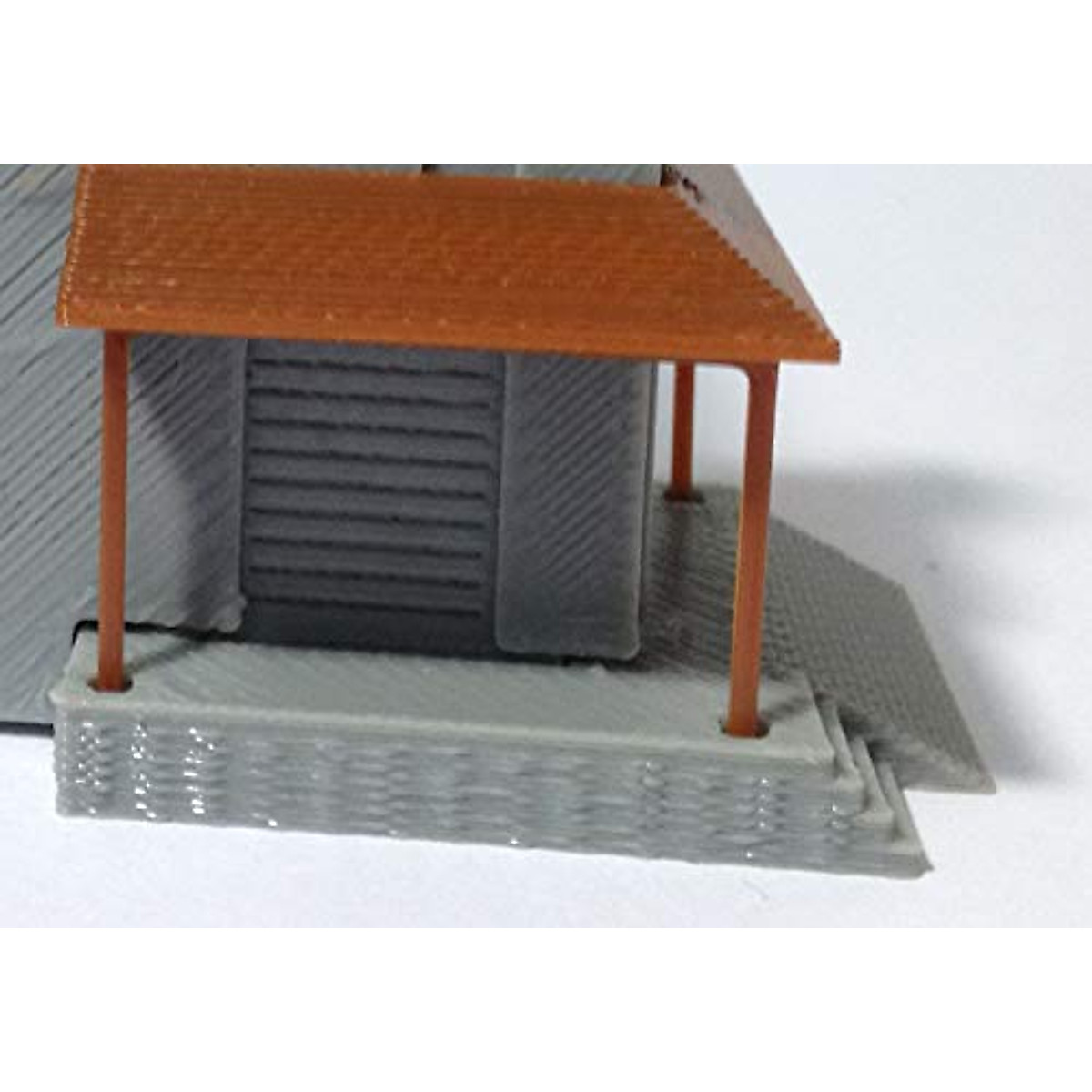 Outland Models Train Railway Layout Industrial Facility Grain Silos N Scale