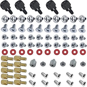 PC Computer Screws Standoffs Set Kit and M.2 Standoff and Screw for M.2 Drives for Computer Case SSD Motherboard Fan Power Graphics