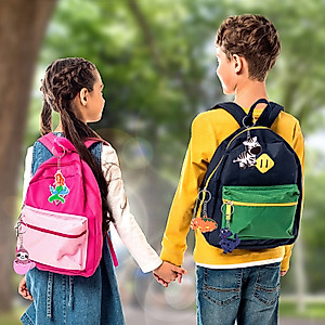 Lecinc 70Pcs Video Game Party Favors Video Game Keychains for Kids Birthday School Party Dinosaur Donut Marine Animal Mermaid Rainbow Bulk Keychains for Birthday Party Supplies