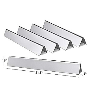 Hongso 15" Grill Grates and 21.5" Flavorizer Bars Heat Plates Replacement Parts for Weber Spirit E S 200 210 with Side Control, Genesis Silver A, Spirit 500 Gas Grills