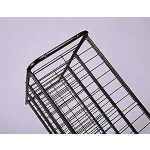 REGILLER 4-Tier Stackable Shoe Rack, Expandable & Adjustable Shoe Organizer Storage Shelf, High Capacity, Wire Grid, Black