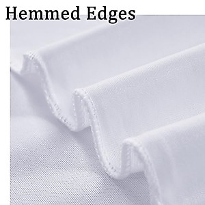 10ft x 10ft Wrinkle Free White Backdrop Curtains for Parties, Polyester Photo Backdrop Drapes 2 Panels 5x10ft for Birthday Wedding Photography Backgroung Baby Bridal Shower Home Decorations