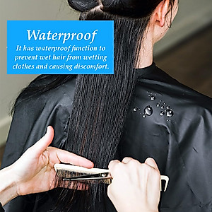 4 PACK Hair Salon Capes with Snap Closure Waterproof Hairdressing Styling Hair Cutting Coloring Nylon Cape for Barber Hairdressers