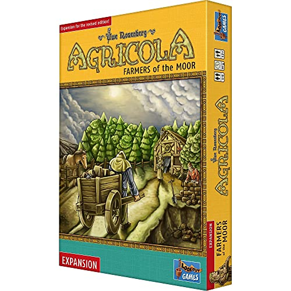 Agricola (Revised Edition) Farmers of The Moor Expansion | Strategy Game for Adults and Teens | Advanced Board Game | Ages 12+ | 1-4 Players | Avg. Playtime 90 Minutes | Made by Lookout Games