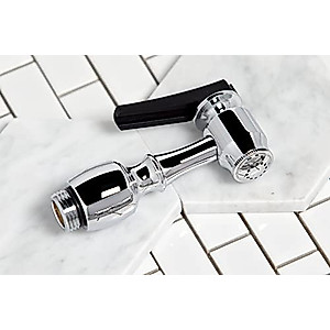 Kingston Brass KS1271BPLBS Bel-Air Bridge Kitchen Faucet, 8-3/4" In Spout Reach, Polished Chrome