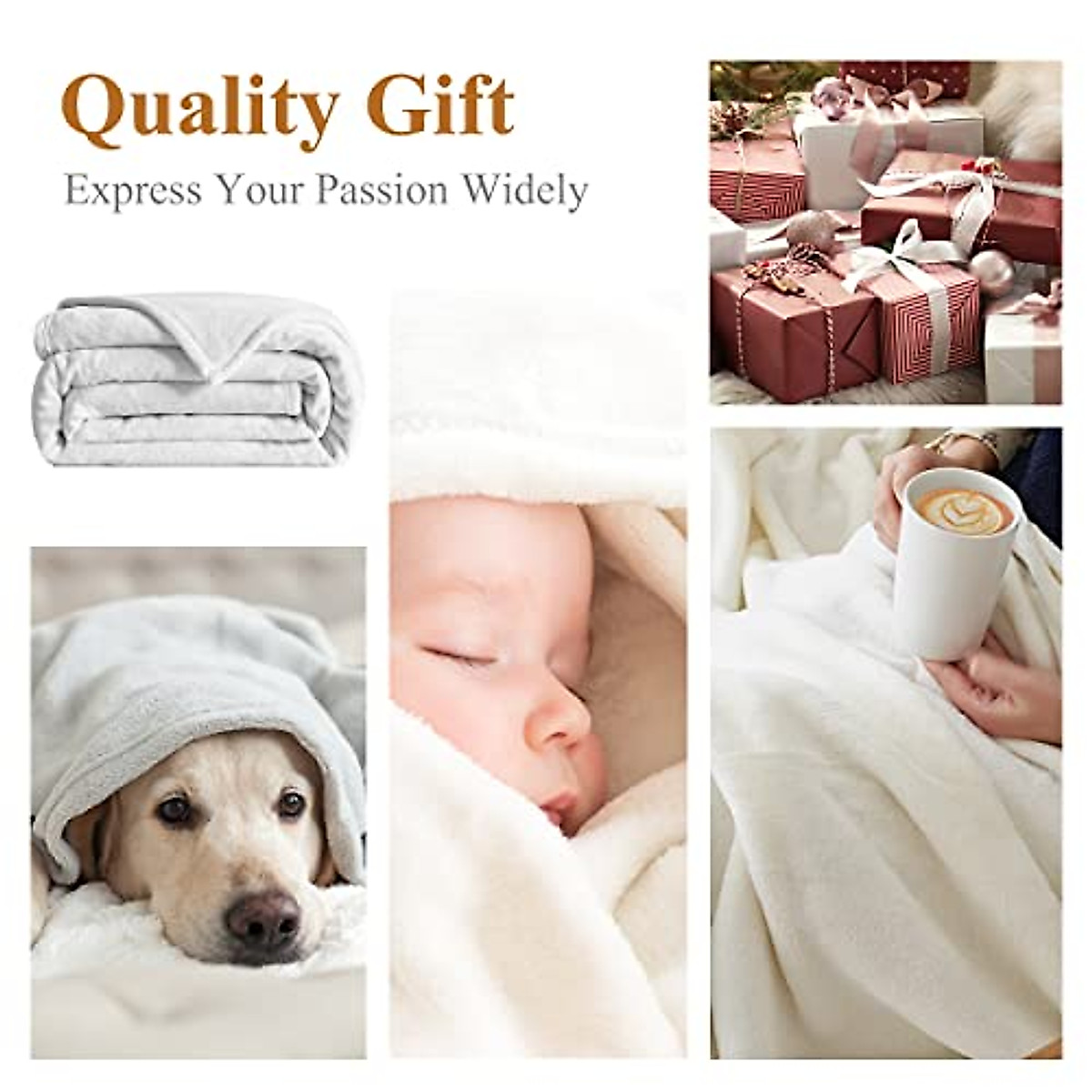 TOPTREE Ultra Soft Tropical Birds Blanket, Purple Flowers Watercolor Hummingbird Throw Blanket Fleece Blanket, Plush Blanket for Bed and Couch,Warm Fuzzy Cozy Throws Blankets for Kids Adults 60" x 80"