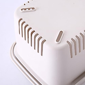 Plastic Storage Basket with Handle, Portable Storage Tote Holder Shower Caddy Tote Organizer for Bathroom Kitchen Office Dorm