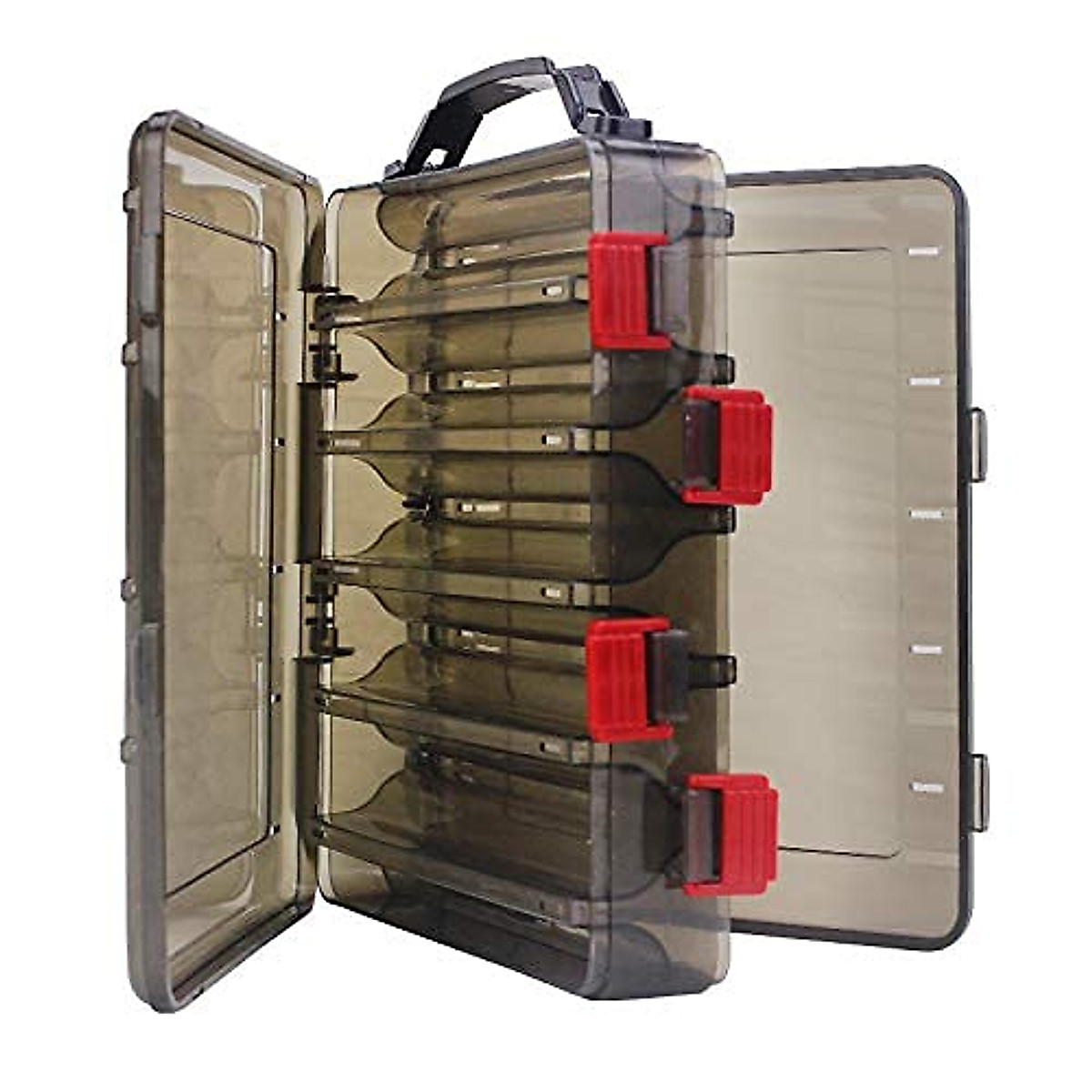 OriGlam Fishing Lure Storage Box, Fishing Tackle Storage Trays Double Sided 10 Compartments Waterproof Storage Boxes for Vest, Fly Fishing