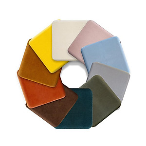 Memory Foam Chair Cushions for Dining Chair Pads Square 18" x 18" Thick Reversible Seat Cushion for Kitchen Living Room Office Chair Seat Cover Machine Washable (18" x 18", Coffee)