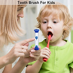 SuLiao 2 Minute Sand Timer for Kids, Colorful Hourglass Sand Clock 2 Minute, Small Sand Watch 2 min, Plastic Hour Glass Sandglass for Kids, Games, Classroom, Toothbrush Timer (Blue)