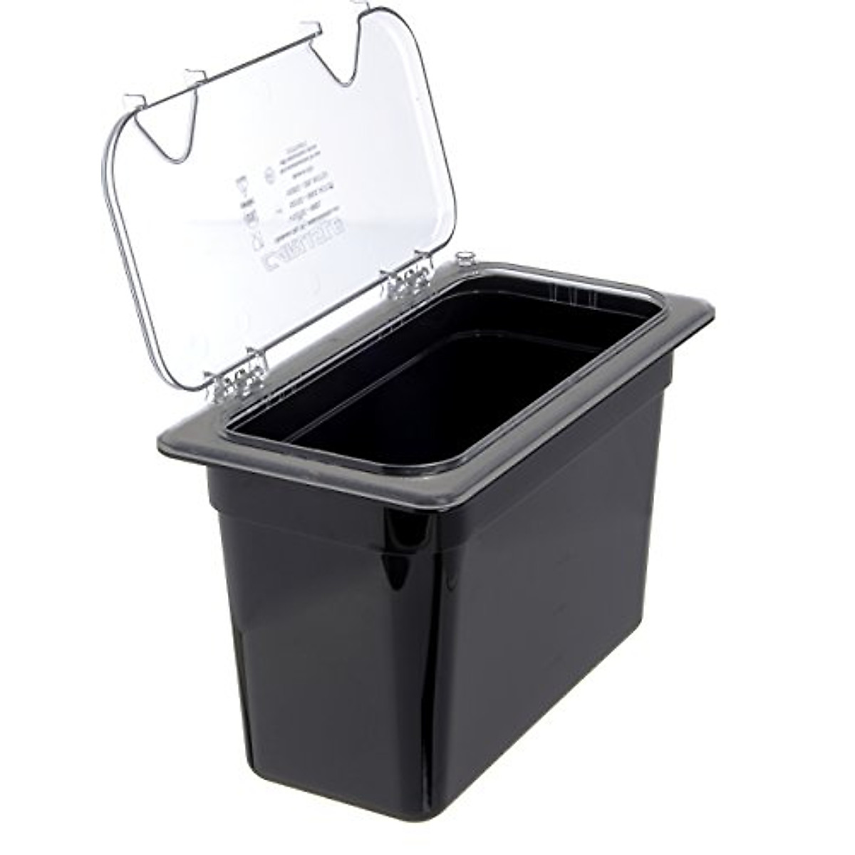 Carlisle FoodService Products Storplus Food Pan, Food Storage Container with Spoonable Corners for Catering, Buffets, Restaurants, Polycarbonate (Pc), 1/3 Size 8 Inches Deep, Black