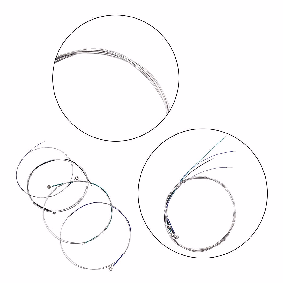 JYsun Viola Strings 2 Full Sets A D G C with Stainless Steel Core Nickel-Plated Ball-End Nickel Chromium Wound